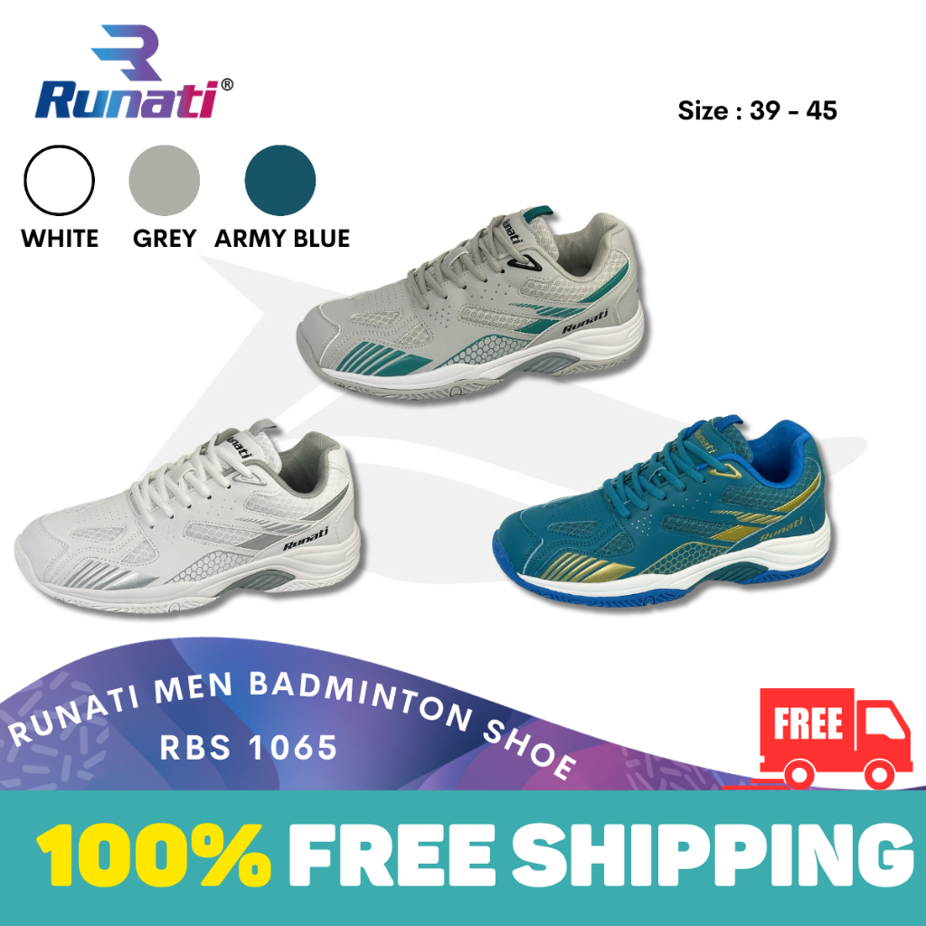 Runati Men Badminton Shoe | Kasut Badminton Lelaki RBS1065 | Shopee ...