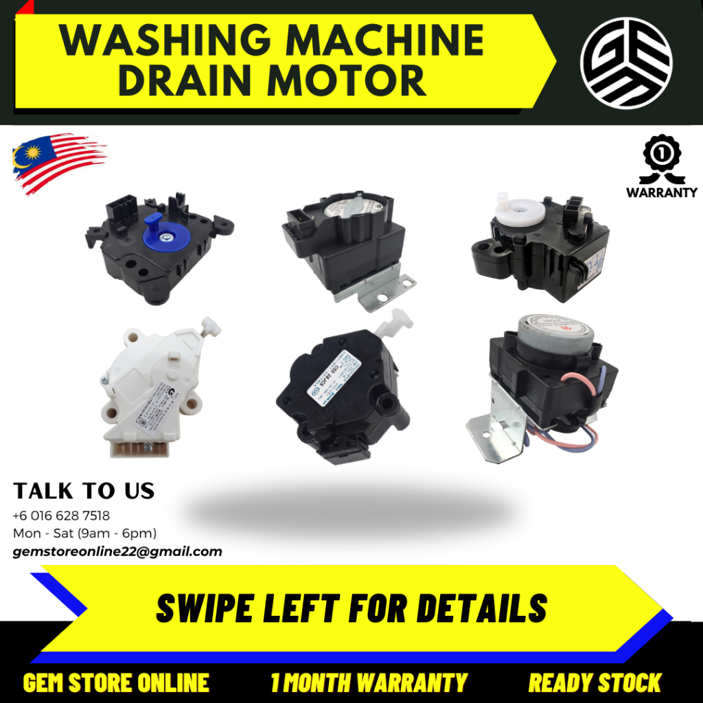 ( ALL MODEL ) Washing Machine Drain Motor / Drain Motor Mesin Basuh ...