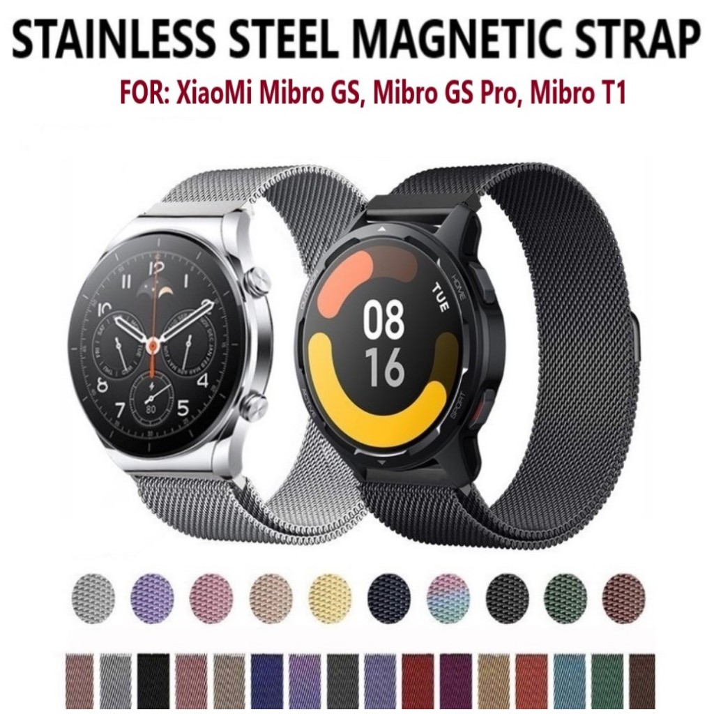 Ready Stock] Stainless Steel Magnetic Strap Band - Smart Watch XiaoMi ...
