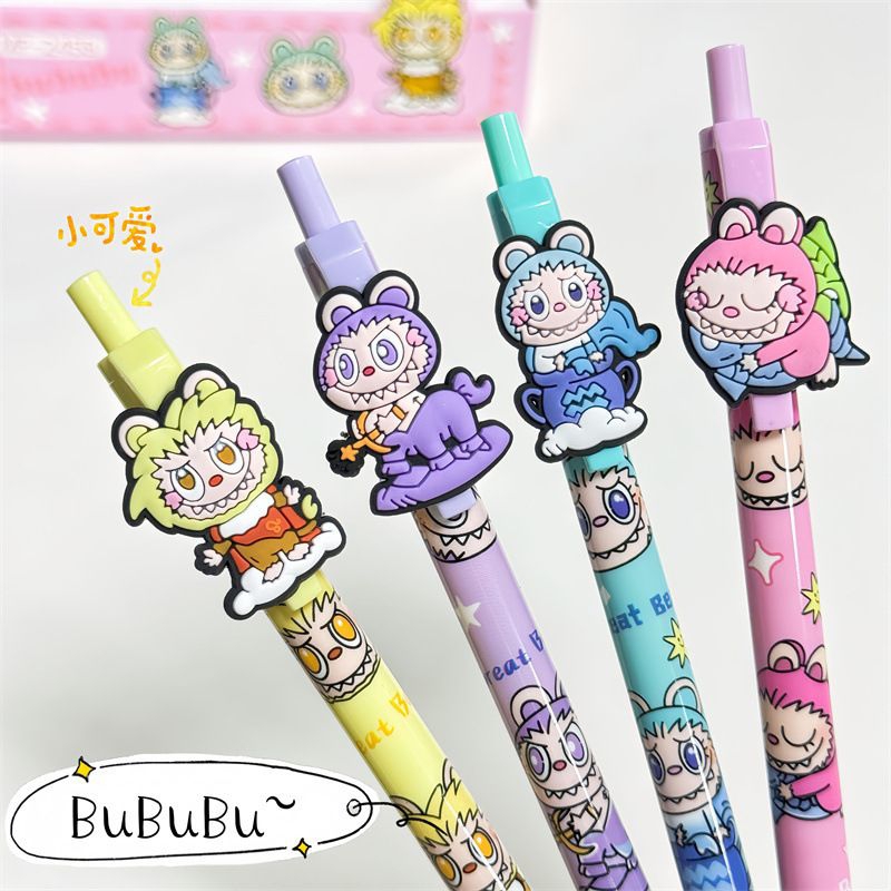 Ready Stock 🔥现货🔥(0.7MM)拉布布自动铅笔Labubu Mechanical Pencil Automatic Pensel ...
