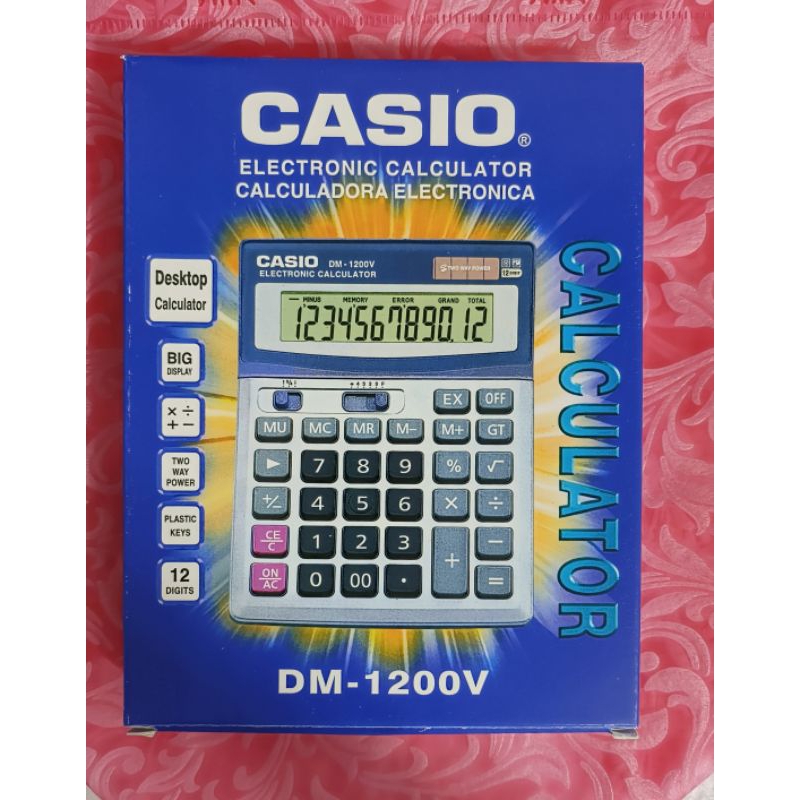 💥Ready stock💥Casio DM-1200v electronic 12-digits calculator big display ...