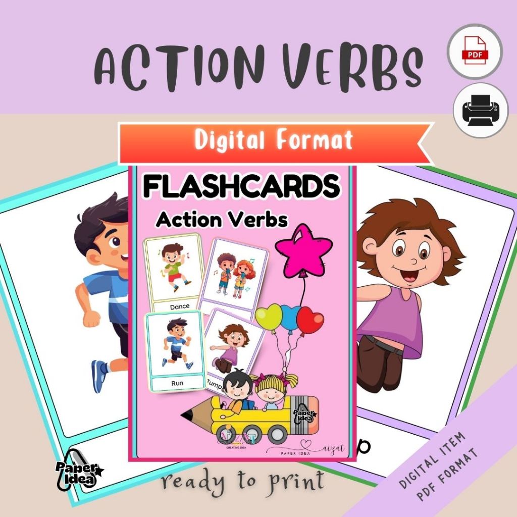 [Pdf] Kad Imbasan Flashcard Action Verbs Kata Kerja Perbuatan Perilaku ...