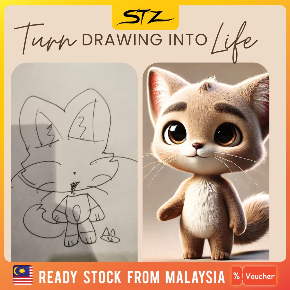 Design Kids Drawing to Reality Turn Your Kids Image to Life Art Design ...