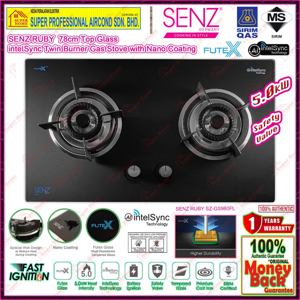 SENZ Cooker Hood SENZ ENZO SZ-CH8360AC / SENZ Built-in Hob SENZ RUBY SZ ...