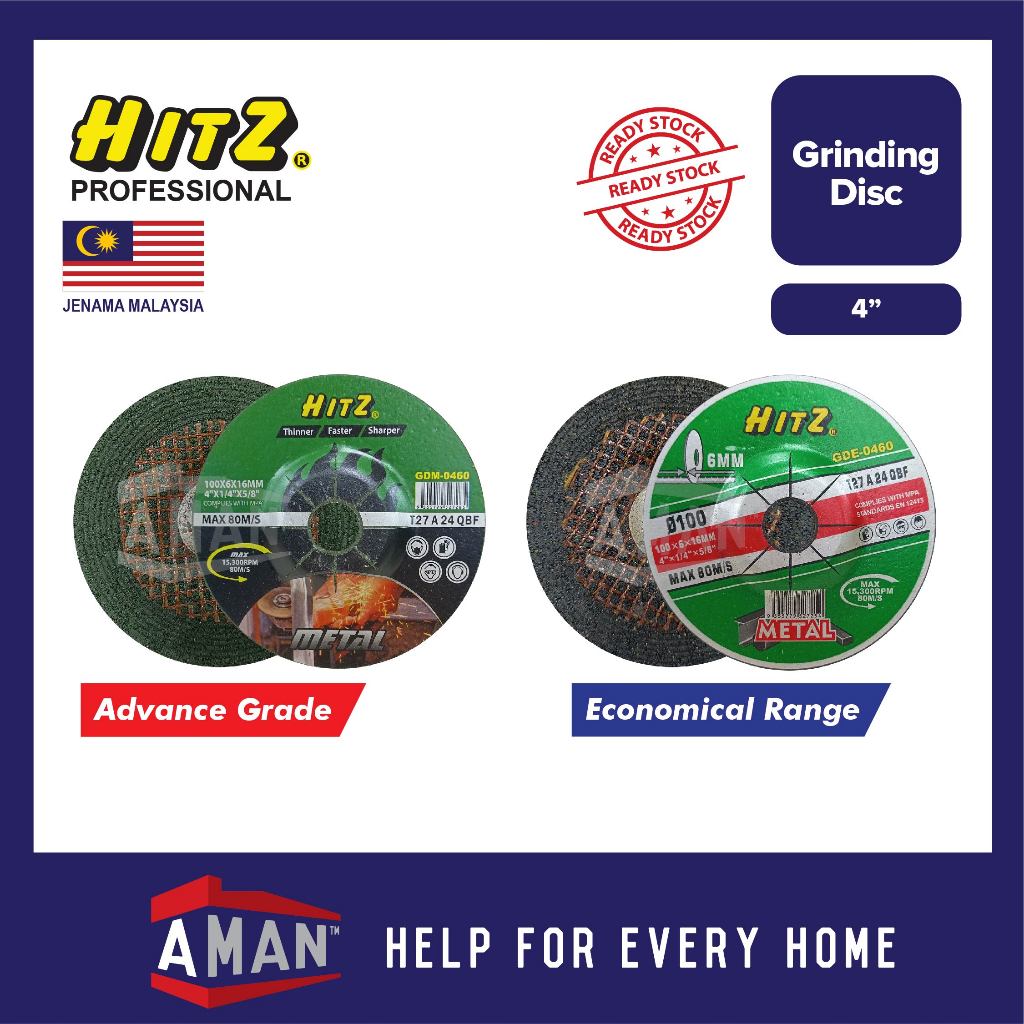 HITZ Metal Grinding Disc Polishing Disc Mata Pengisar Mata Polish ...