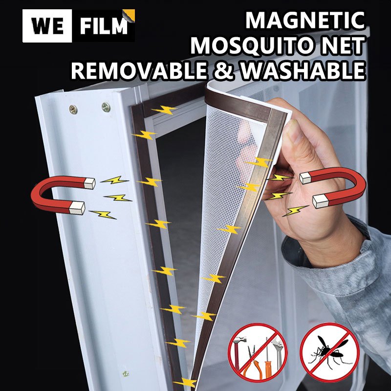 WEFILM Jaring Nyamuk Tingkap Magnetic Mosquito Net DIY Mesh Invisible ...