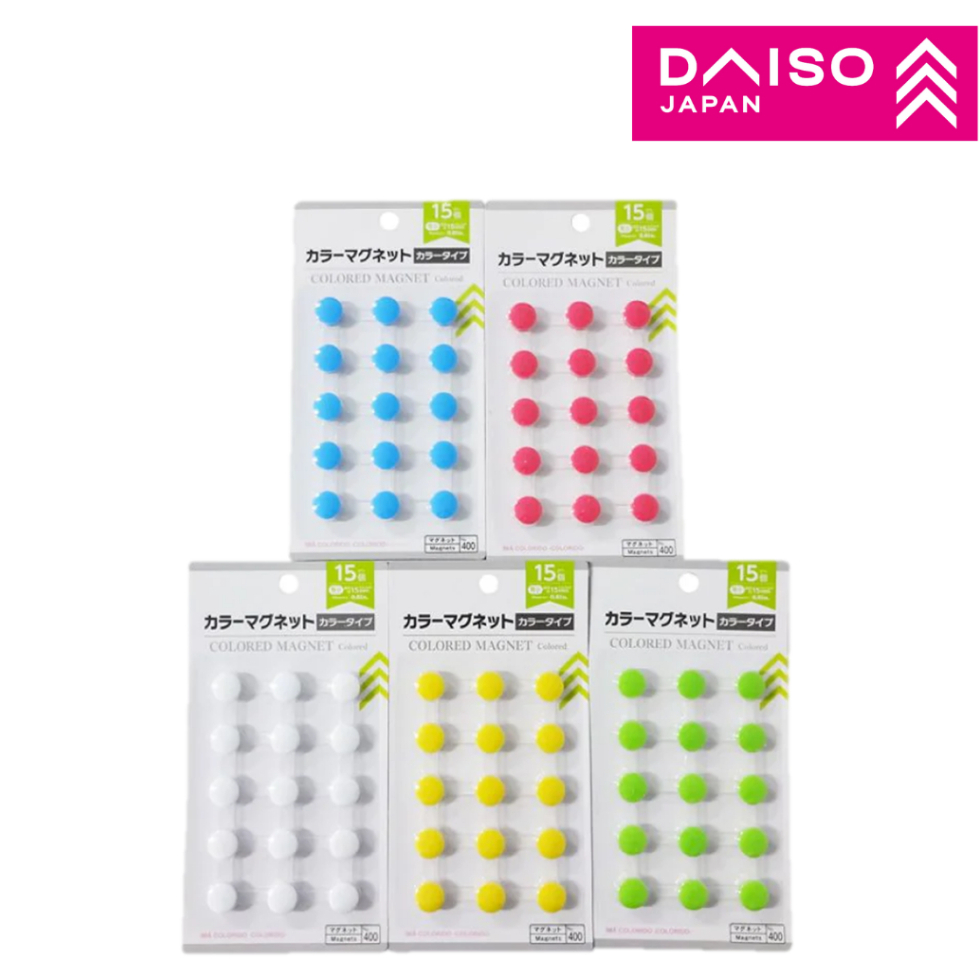 DAISO Colored Magnet Extra Small (15 Pcs) | Shopee Malaysia
