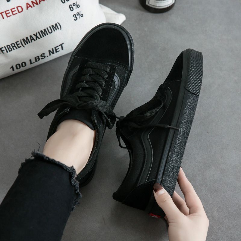 Malaysia Stock Vintage ALL Black - Men's Women's Casual Sneakers Shoes ...