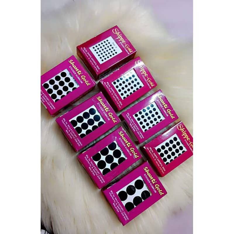 Black colour stickers pottu 1 box | Shopee Malaysia