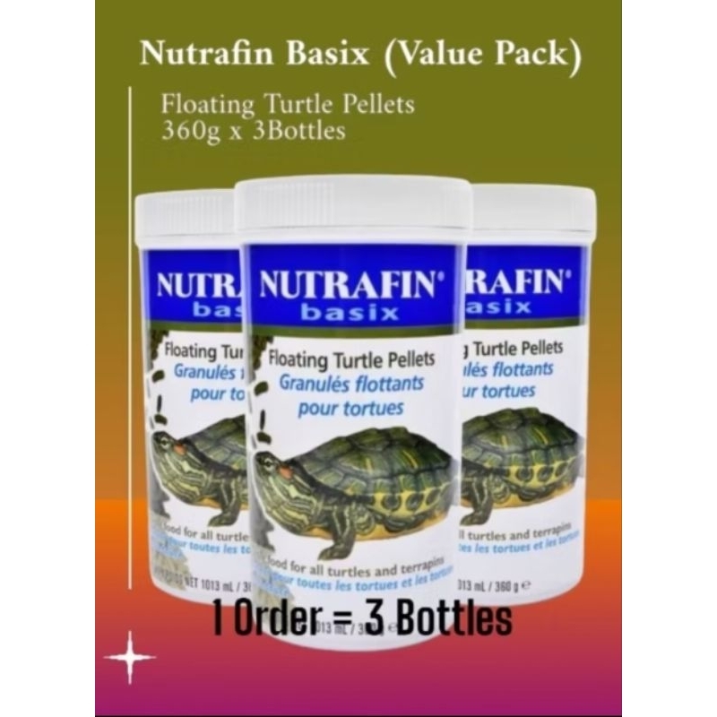 {Value Pack} Nutrafin Basix Floating Turtle Pellets (360g x 3pcs ...