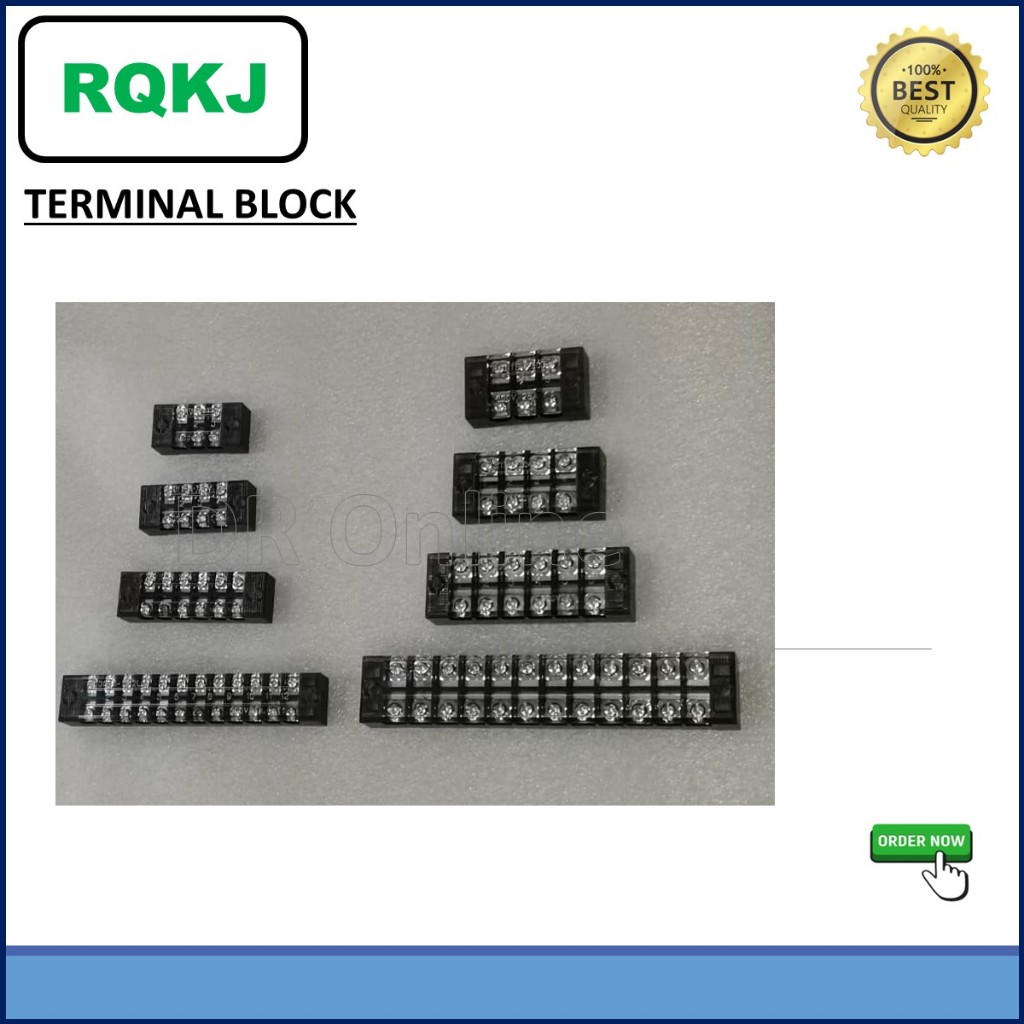Terminal Block Solid Type 15A /25A(copper) 3POLE/4POLE/5POLE/6POLE ...