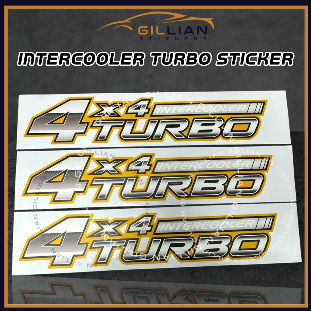 Sticker 4x4 Intercooler Turbo Offroad Pickup Truck Ranger Hilux Raptor ...