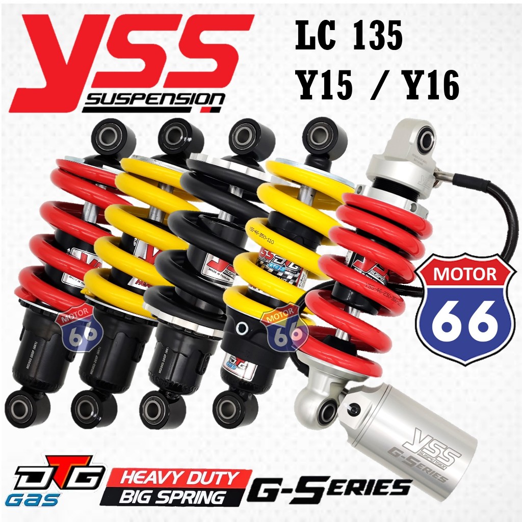 LC135 / Y15ZR / LC150 (205MM/210MM) YSS HEAVY DUTY / BIG SPRING / G-Series adjustable absorber ...