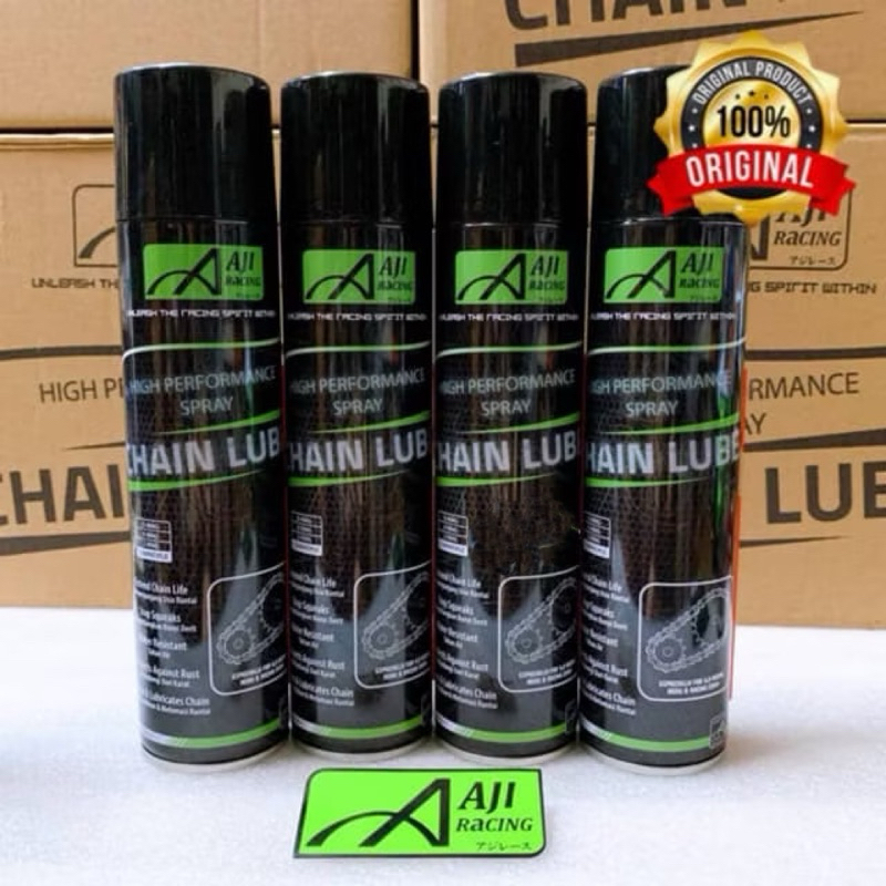 AJI RACING CHAIN LUBE 330ML HEAVY DUTY LUBE SPRAY AJI MINYAK RANTAI ...