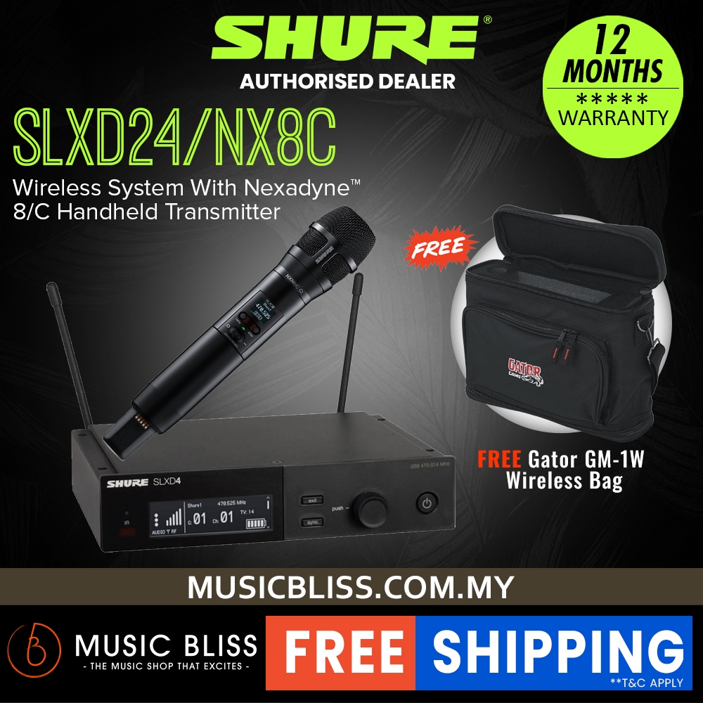 Shure SLXD24/NX8C Wireless System With Nexadyne 8/C Handheld Transmitter | Shopee Malaysia