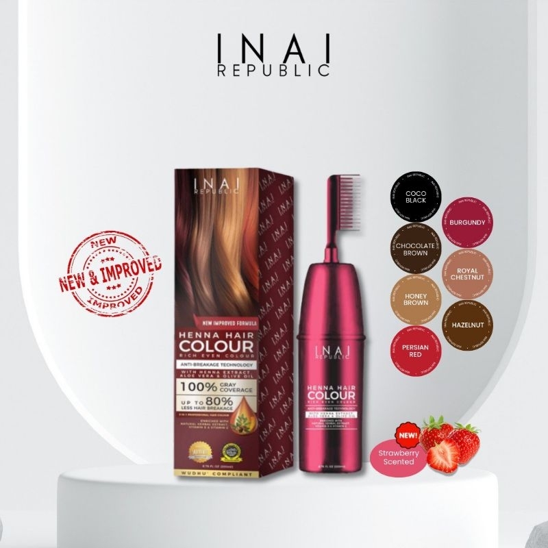 Henna hair color inai Republic 100% telus air | Shopee Malaysia