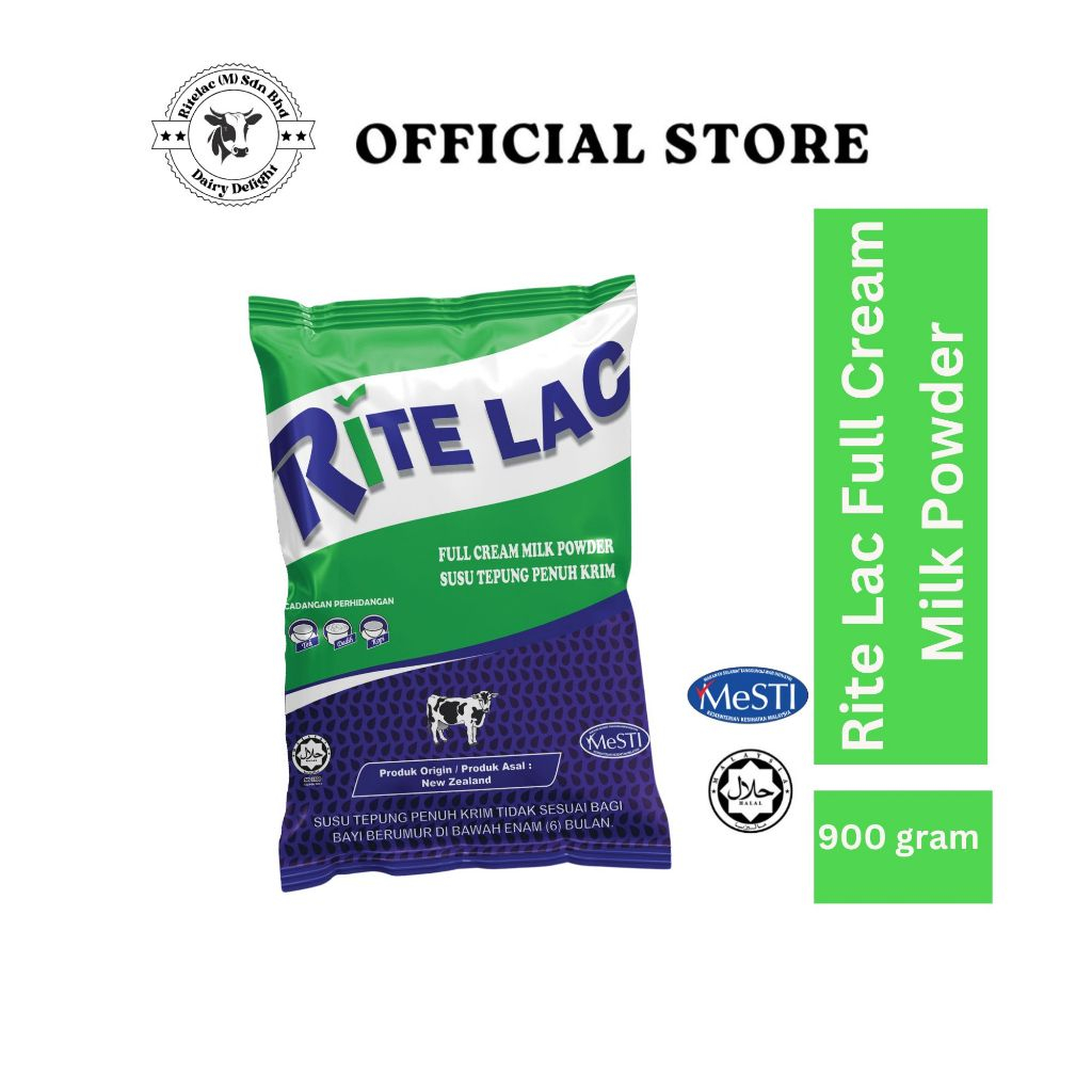 RITELAC Full Cream Milk Powder | Susu | Yogurt 900g | Milk (Susu Tepung ...