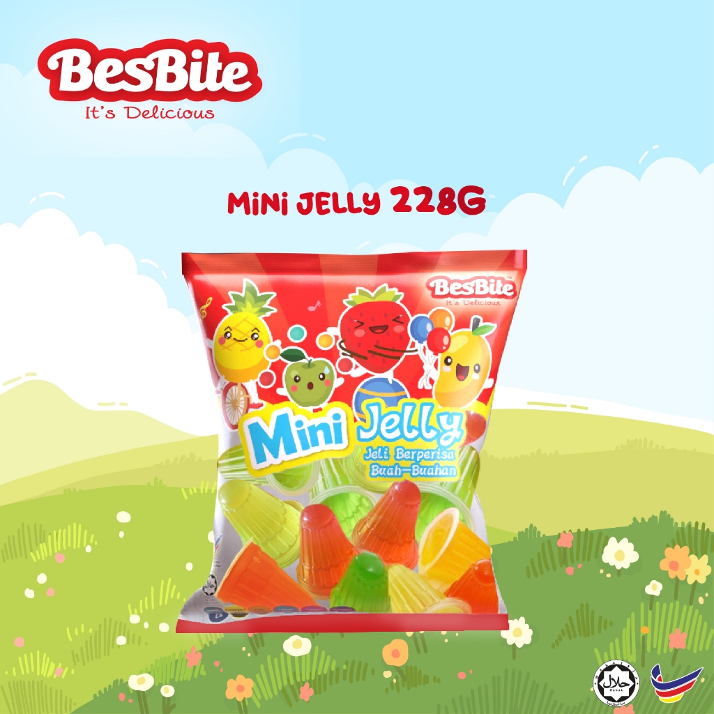 [228g] BesBite Mini Fruity Jelly | Snacks | Makanan Ringan | Kids ...