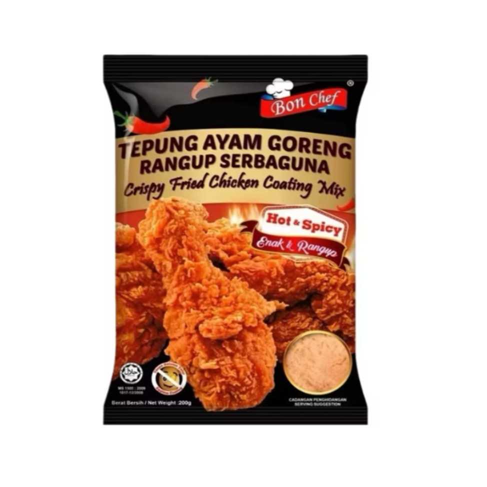 Bon Chef Tepung Ayam Goreng Ranguh Serbaguna (Pedas) 200g | Shopee Malaysia
