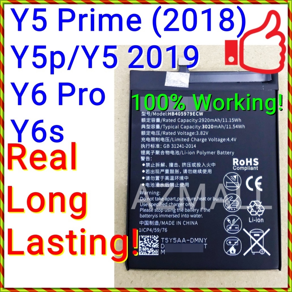 (3020mAh) NEW ORI Long Lasting Stable Battery HB405979ECW HUAWEl Y5 ...