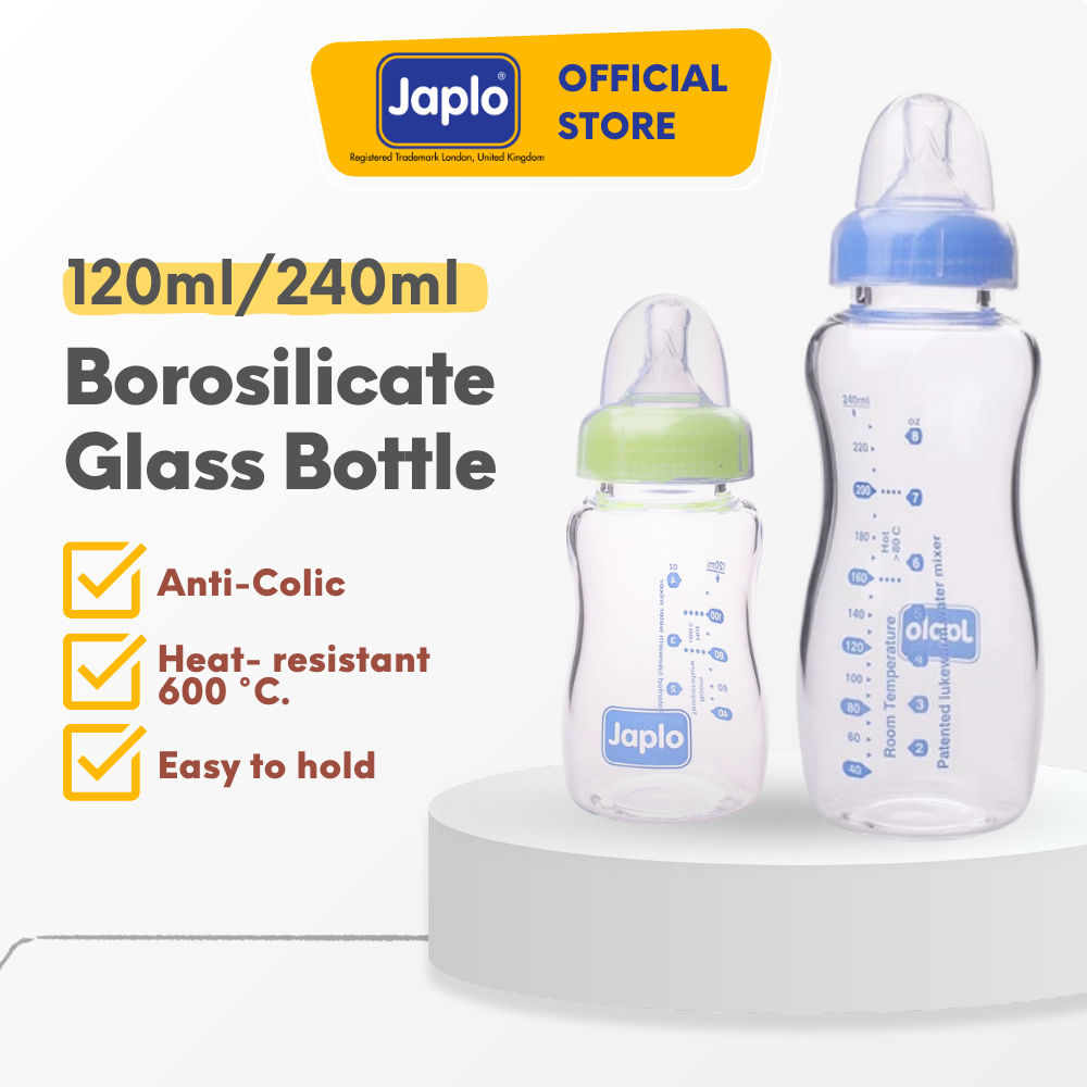 Japlo Borosilicate Glass Bottle (120 ml / 240ml ) | Shopee Malaysia