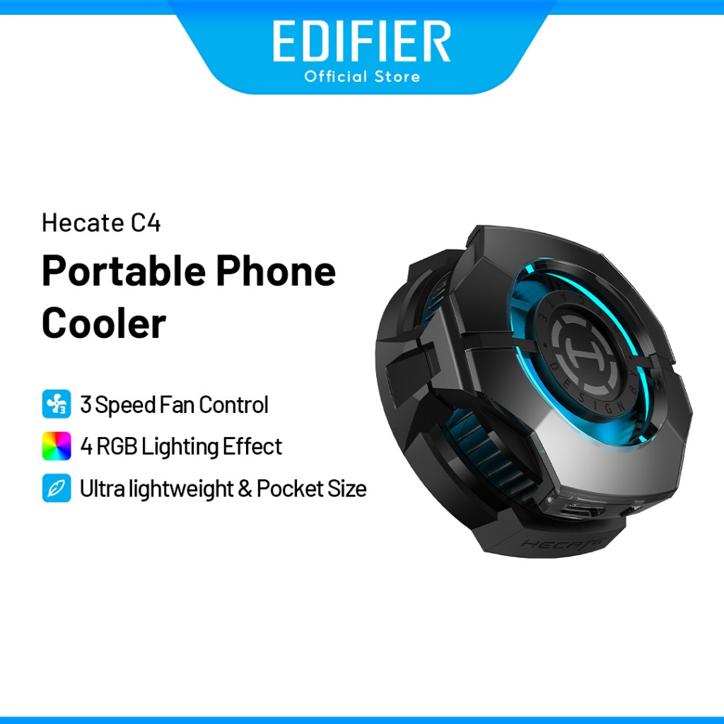 Edifier Hecate C4 Phone Cooler - 7 Blade Mute Fan Design | Custom TEC ...