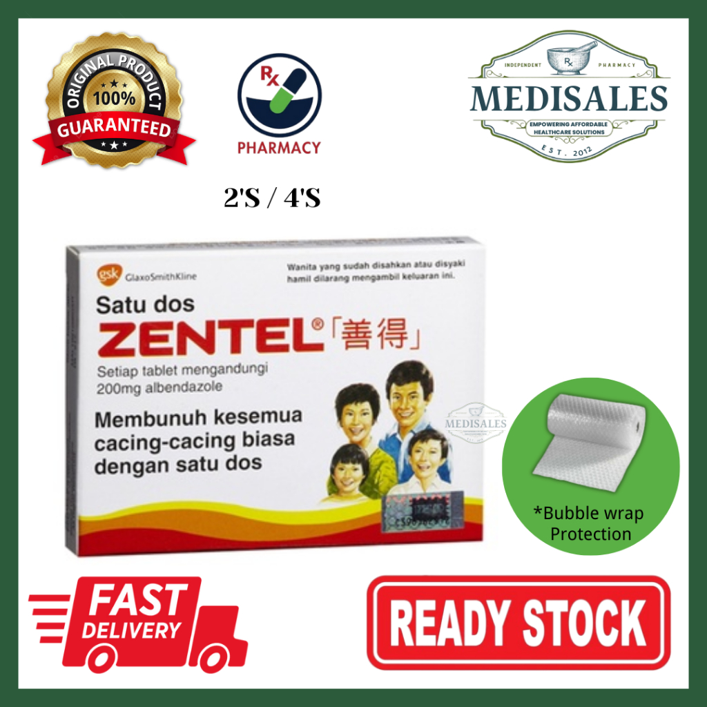 ZENTEL TABLETS 200MG (2'S | 4'S) EXP 08/2026 | Shopee Malaysia