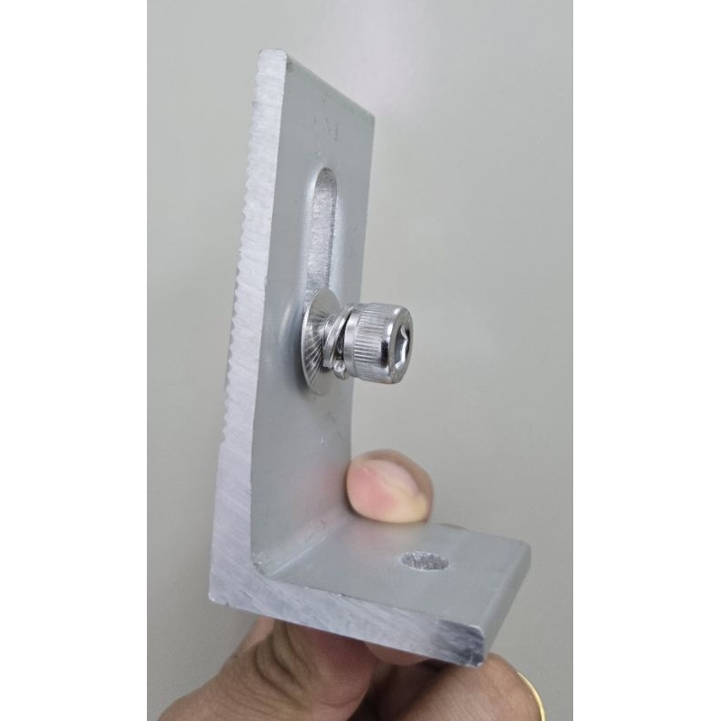 A&H Solar Mounting L Bracket (80mm height )c/w Bolt nut kit | Shopee ...
