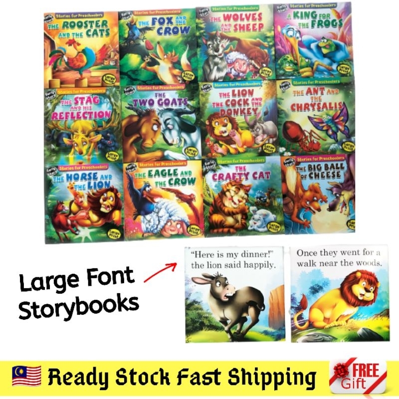 Buku cerita kanak kanak large print storybook Preschool Prasekolah ...