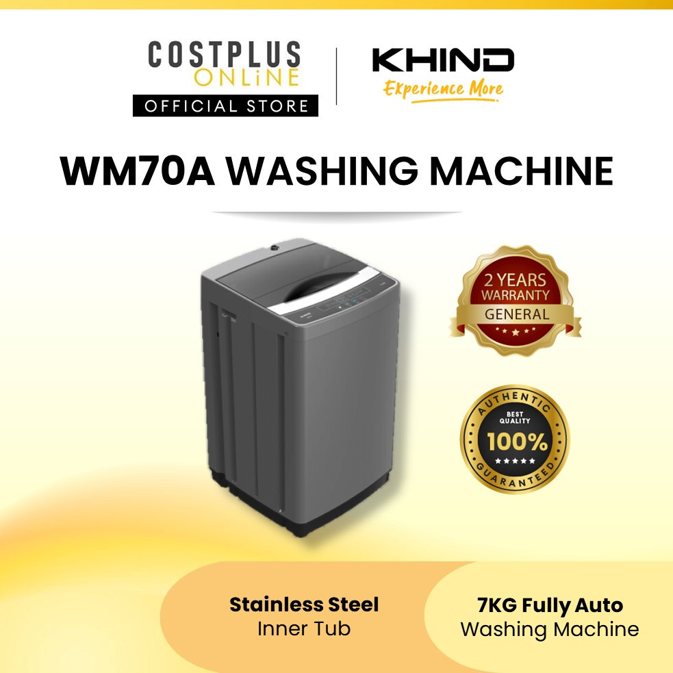 Khind WM70A Fully Auto Washing Machine Cleaner 7KG Washer Mesin Basuh ...
