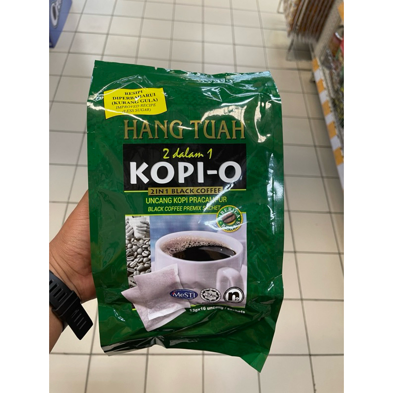 Kopi O 2 in 1 Hang Tuah - Hijau 16 uncang | Shopee Malaysia