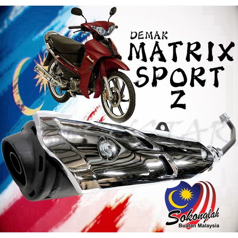 Matrix 110 DV Std Ekzos Demak Exhaust Pipe racing matrix110 dv110 motor ...