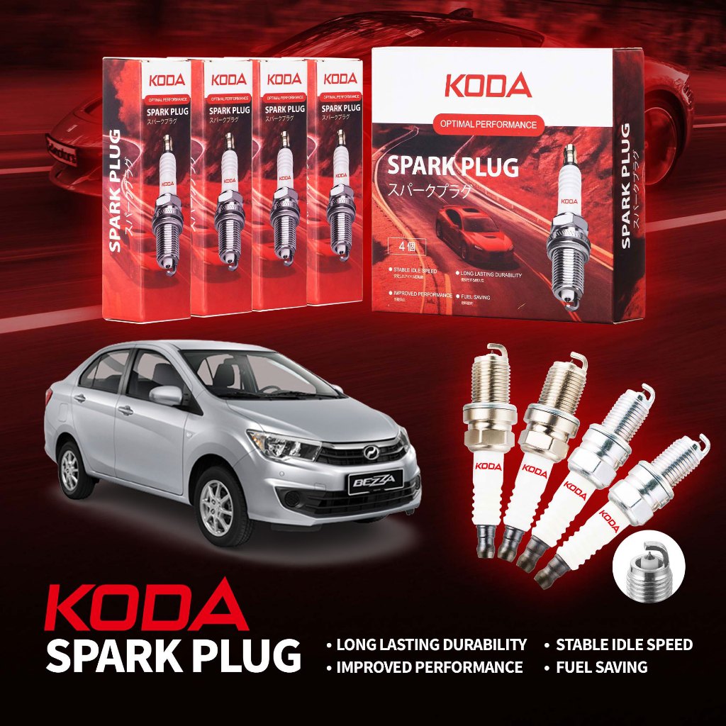 KODA Iridium Spark Plug Perodua Bezza 1.3 1NR-VE 2016-Present ILKAR6B11 ...