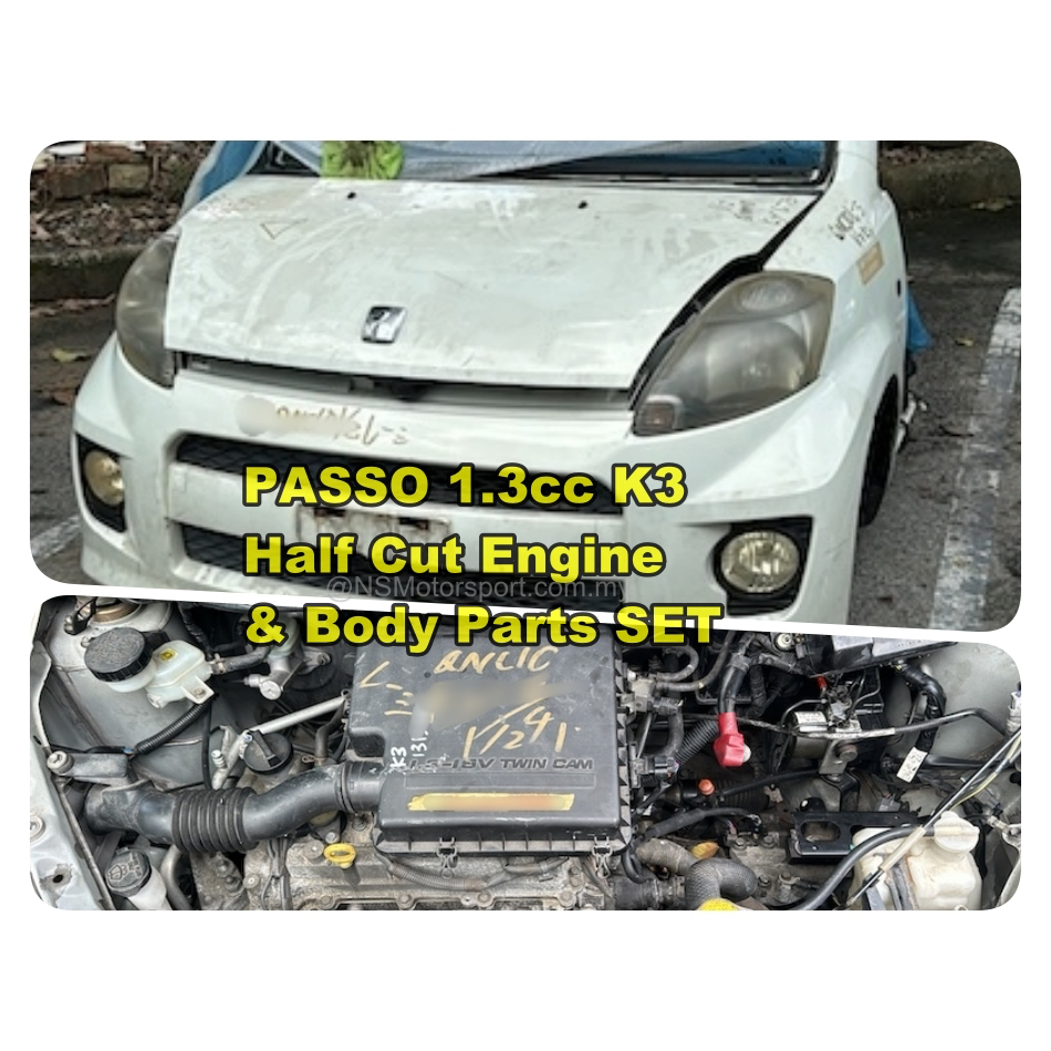 Passo Racy 2007 2008 K3 Half Cut Engine 1.3 K3 untuk Myvi Engine ...