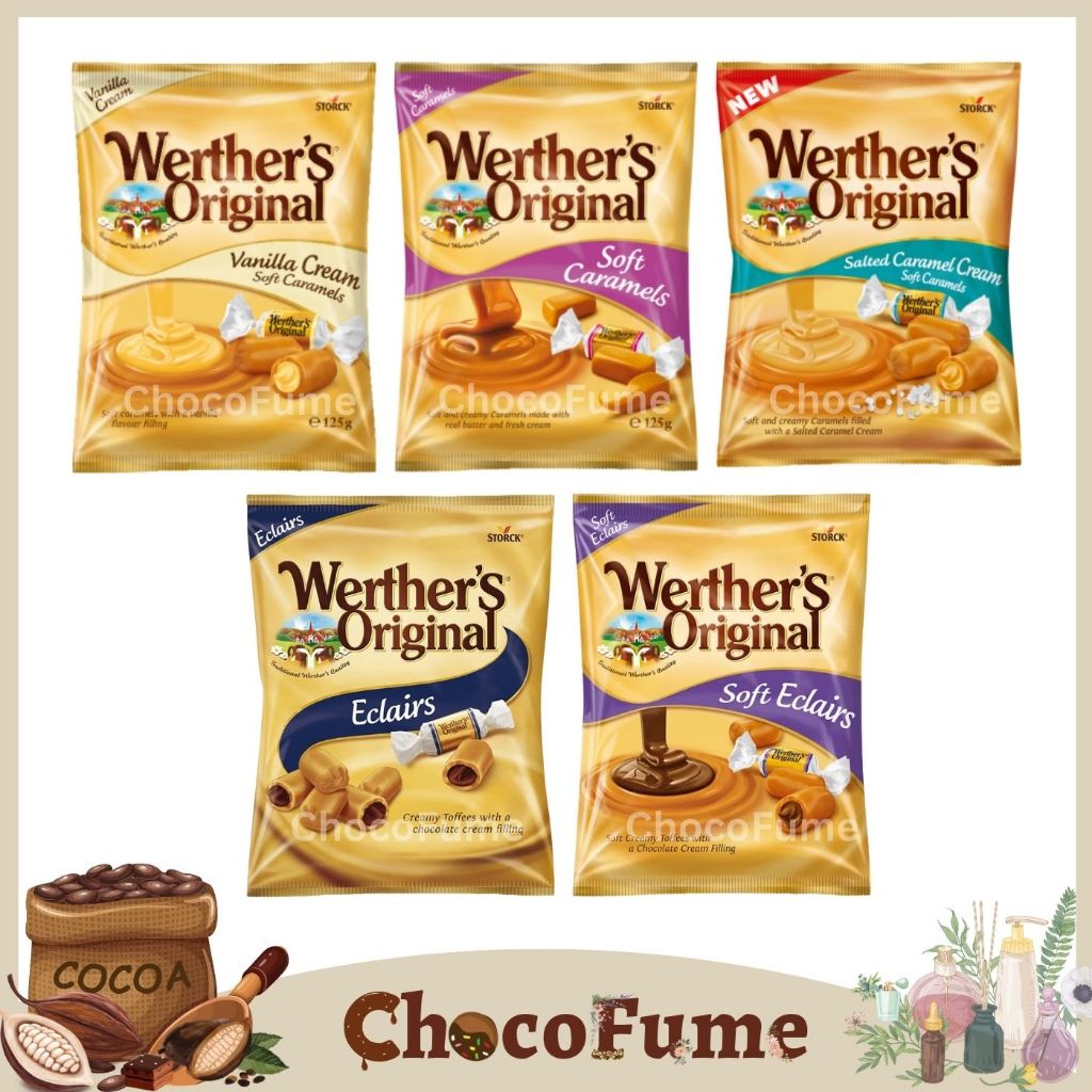 Storck Werther's Original Soft Caramel Creamy Toffees Candy 125g ...