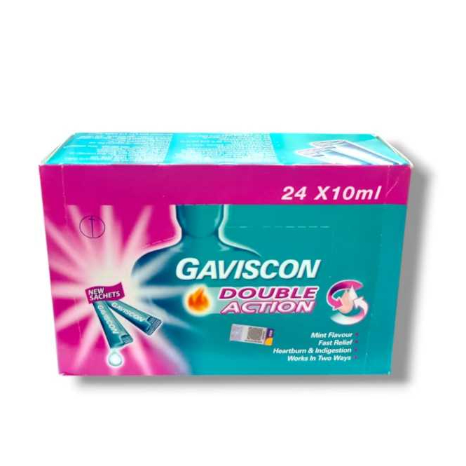 GAVISCON Double Action 10ml x 24 Sachets [EXP: 9/2025] | Shopee Malaysia