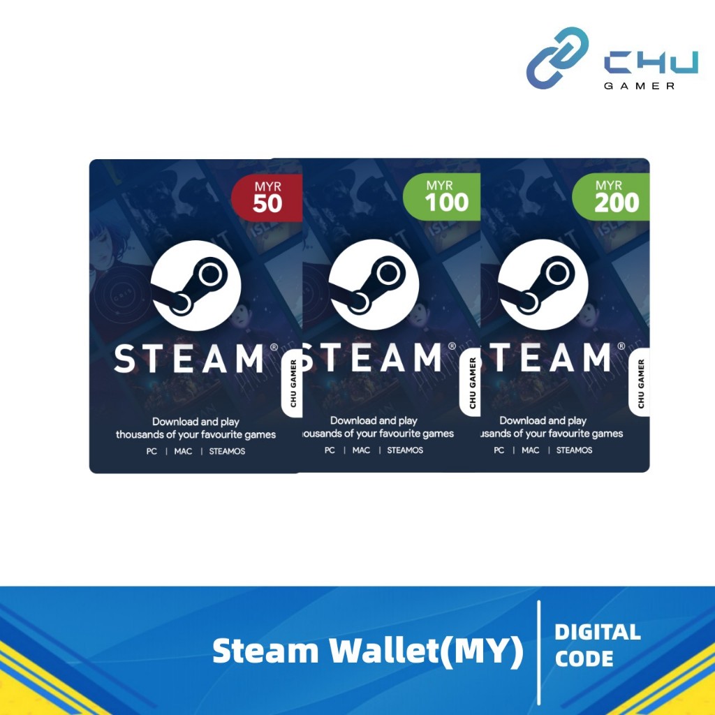 STEAM WALLET MALAYSIA 50 - 200 | Chocolate Bread | Shopee Malaysia