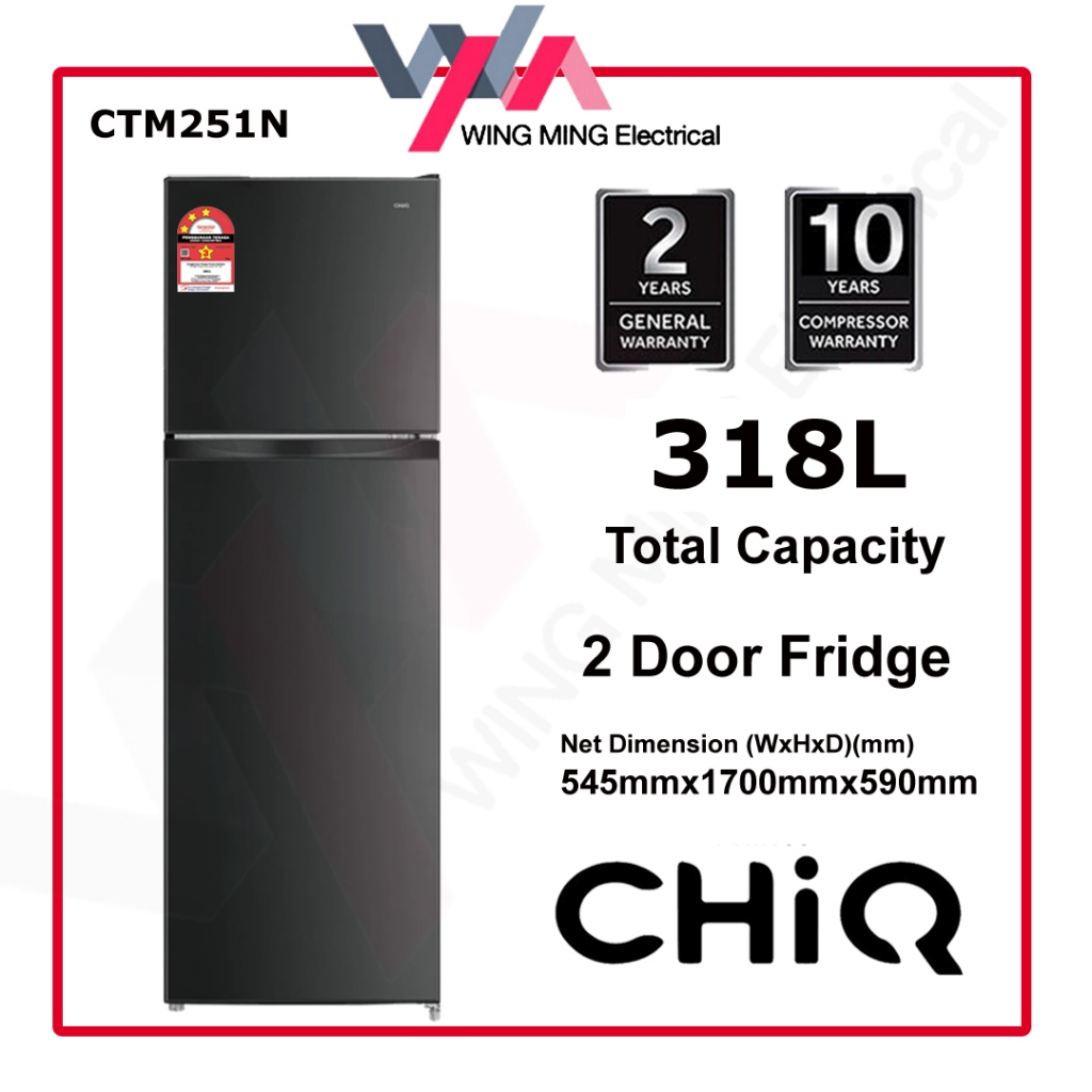 [ Save 4.0 ] CHiQ 318L Refrigerator 2 Door / Peti Ais 2 Pintu Inverter ...