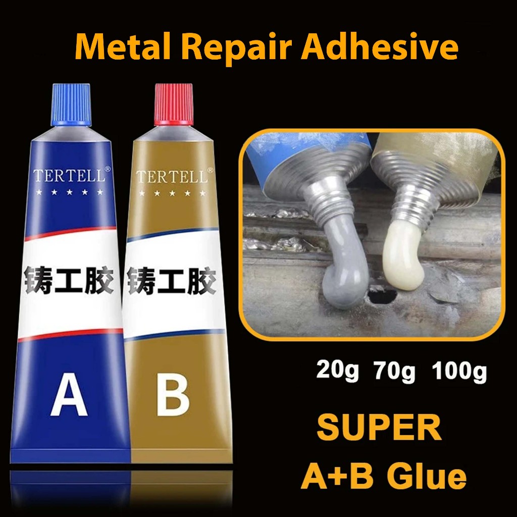 100g Magic Repair Glue AB Metal Cast Iron Repairing Adhesive Heat ...