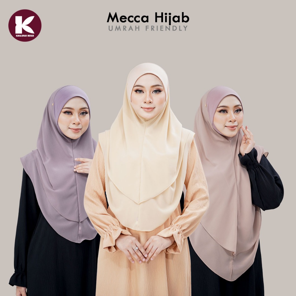 MECCA HIJAB CHIFFON 2 LAYER (AWNING LYCRA) SUITABLE FOR HAJI & UMRAH ...