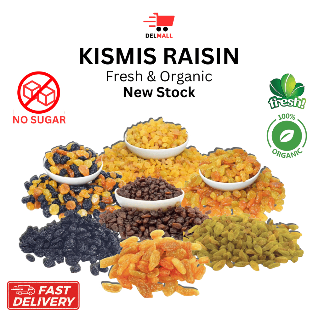 Fresh Raisins Mix Raisin / Kismis / Sultana / Golden Jumbo / Black ...