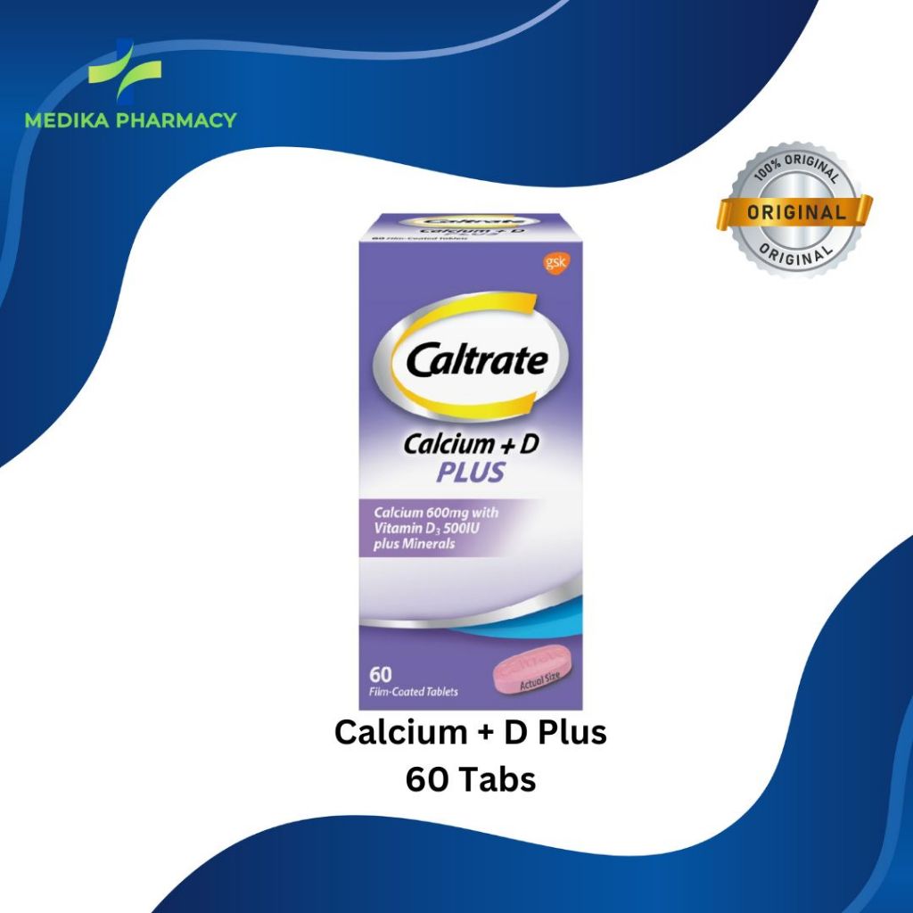 Caltrate 600 Plus Contains Calcium 60's | Bone Health | Shopee Malaysia