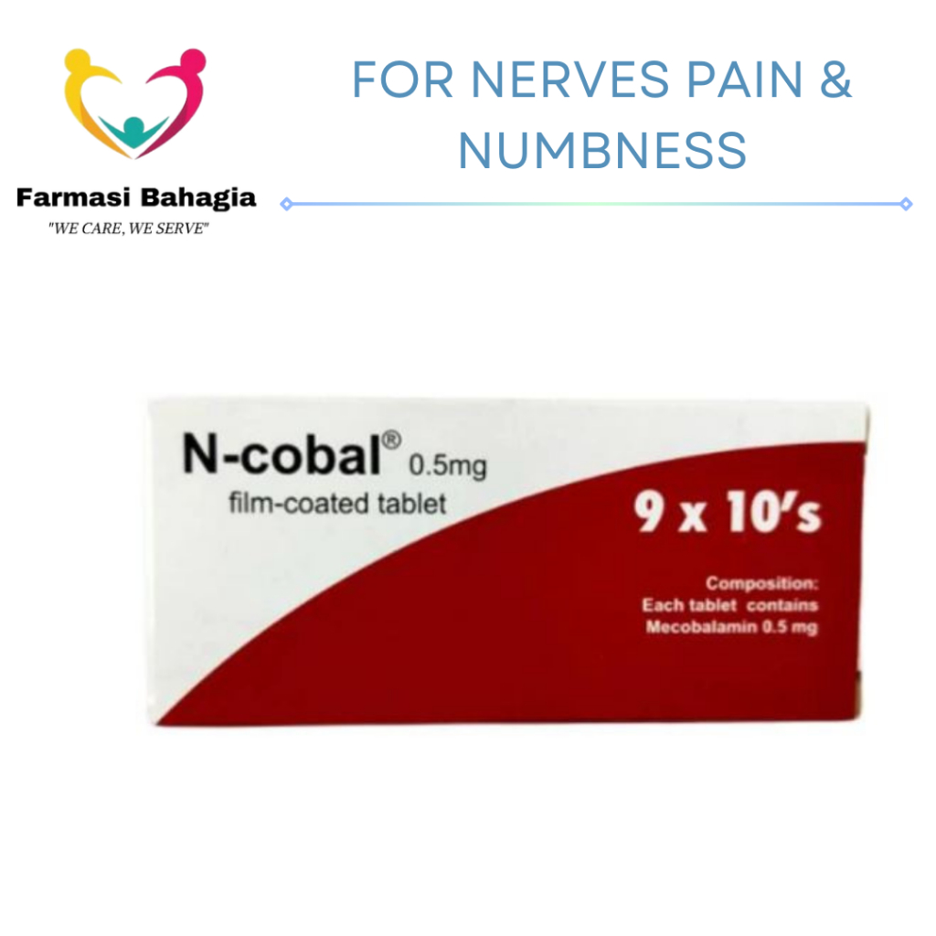 [ Exp 4/2027 ] N-COBAL FILM COATED TABLET 0.5MG 9X10’S - For Nerves ...