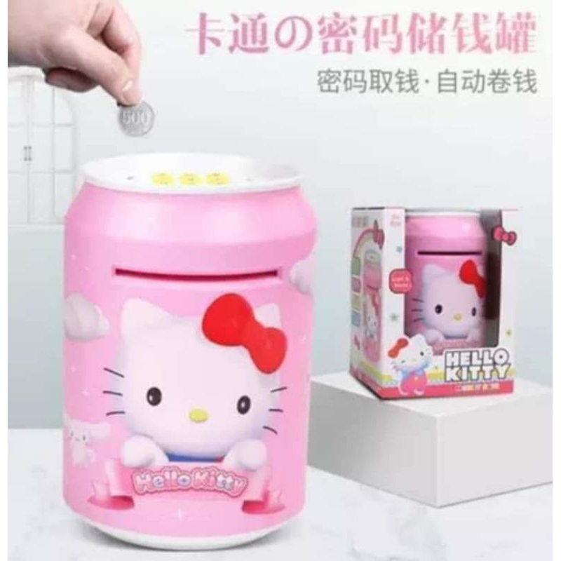Hello Kitty moneybox 卡通存钱罐 cartoon piggy bank for kids 小孩卡通吉蒂猫扑满 ...