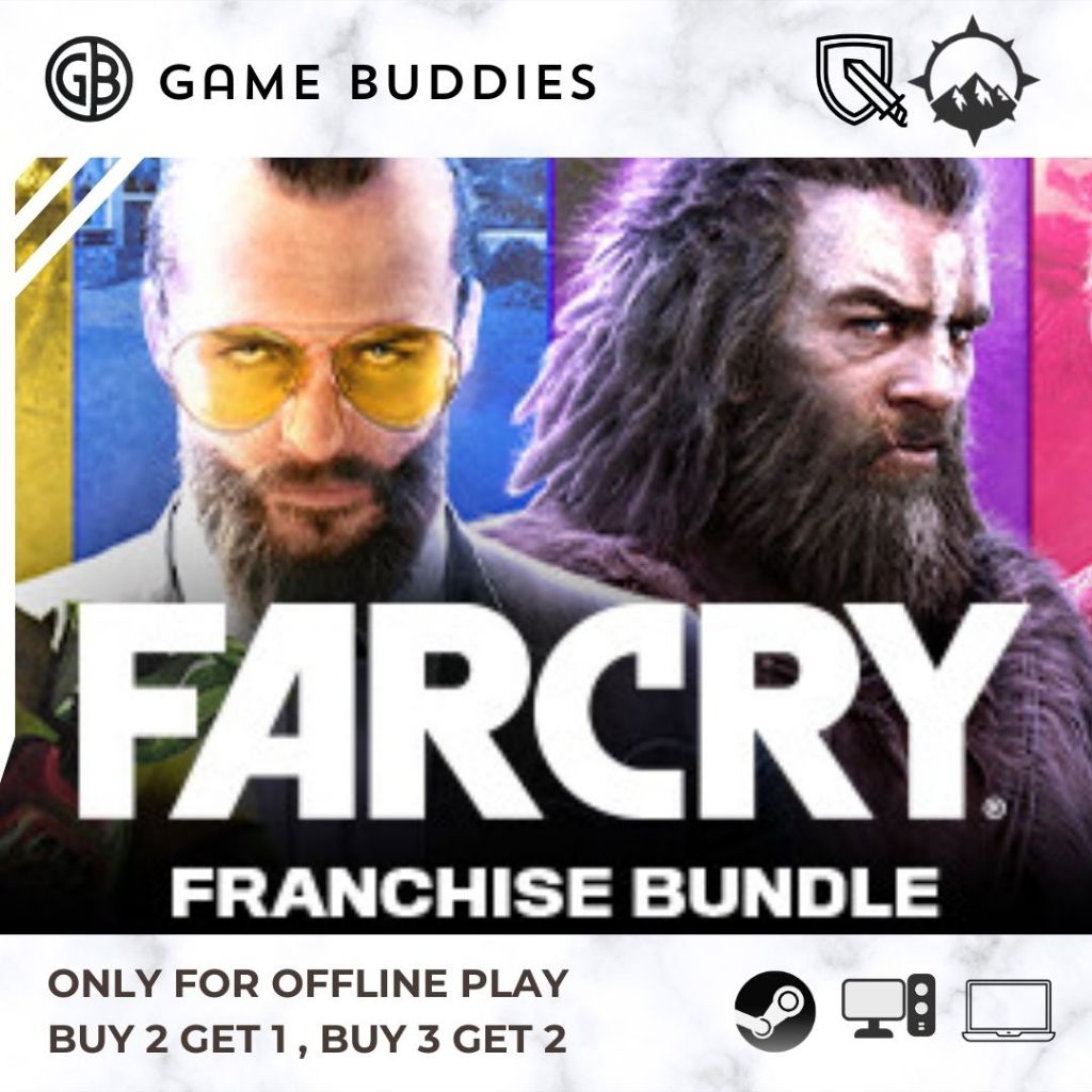 Far Cry Franchise Bundle (9 Games) ( Offline ) Steam PC Original ...