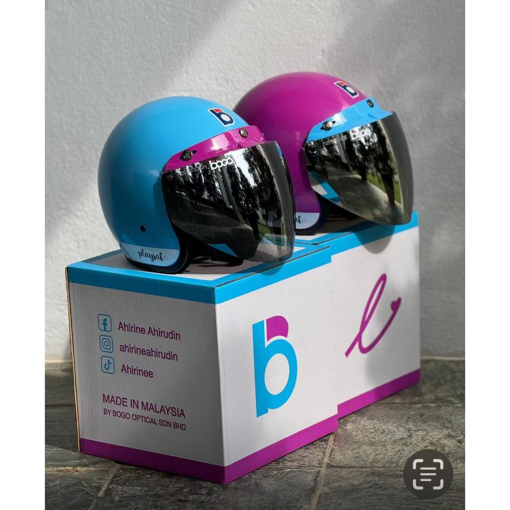BO GO BOGO PLAYSAFE HELMETS + VISOR (2024) LIMITED EDITION 600 | Shopee ...