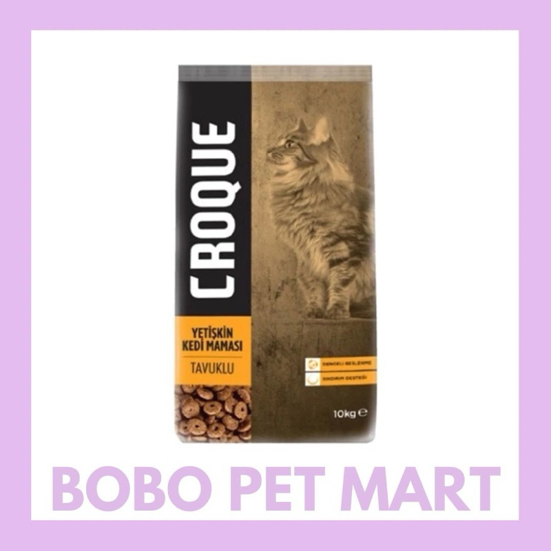 CROQUE PREMIUM ADULT CAT FOOD CHICKEN FORMULA 10kg | Shopee Malaysia