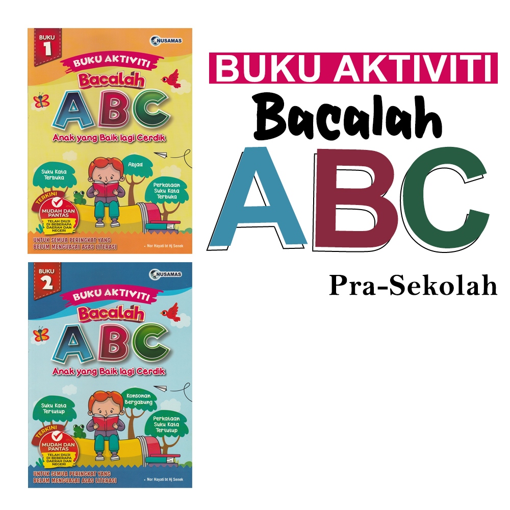 NUSAMAS | ACTIVITY BOOK | PRE-SCHOOL - BUKU AKTIVITI SIRI BACALAH ABC ...