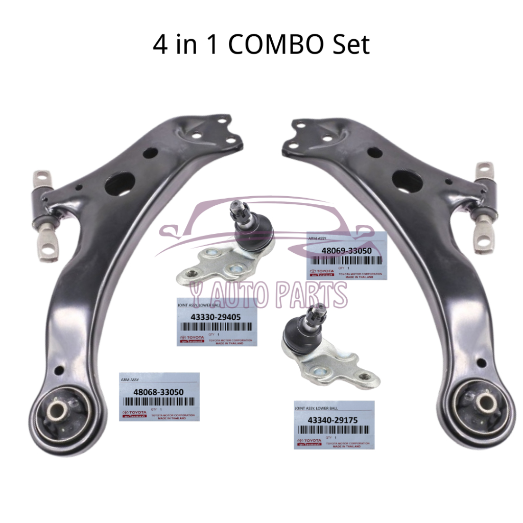 [4 IN 1 SET] Front Lower Arm / Ball Joint -Toyota Alphard ANH10/MNH10/CAMRY ACV30/ESTIMA ACR30 ...