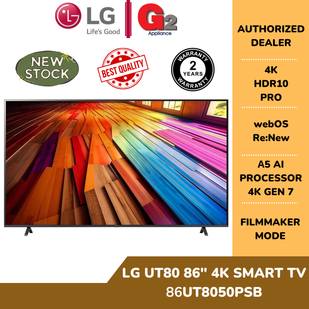 LG [NEW] 86" UT80 UHD 4K Smart TV 86UT8050PSB - LG Malaysia Warranty ...